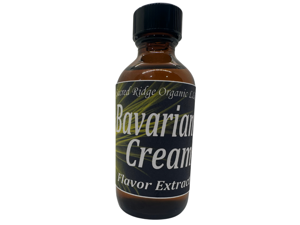 Bavarian Cream Flavor Extract 2 oz with Dropper - Sacred Ridge Organic, LLC