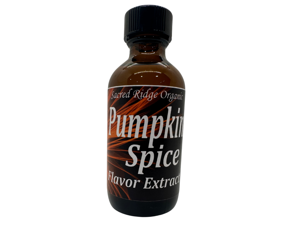 Pumpkin Spice Flavor Extract 2 oz with Dropper - Sacred Ridge Organic, LLC